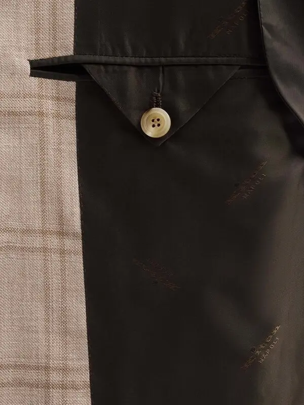 Kiton Plaid Cashmere-blend Jacket