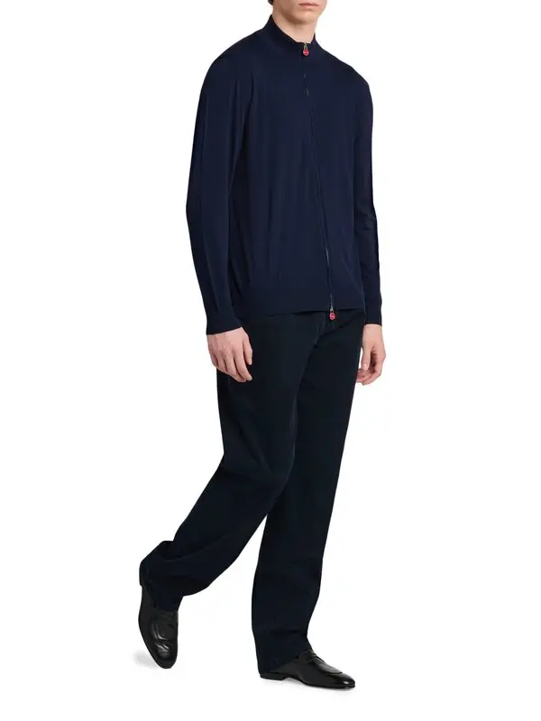Kiton Wool Full-zip Jacket