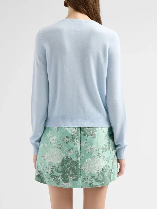 AKNVAS Siena Floral Wool-blend Cardigan