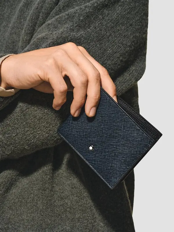 Montblanc Sartorial Two-tone Embossed-leather Bifold Wallet
