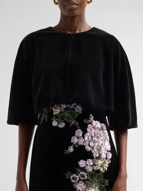 Rickie Freeman For Teri Jon Velvet Bolero Jacket