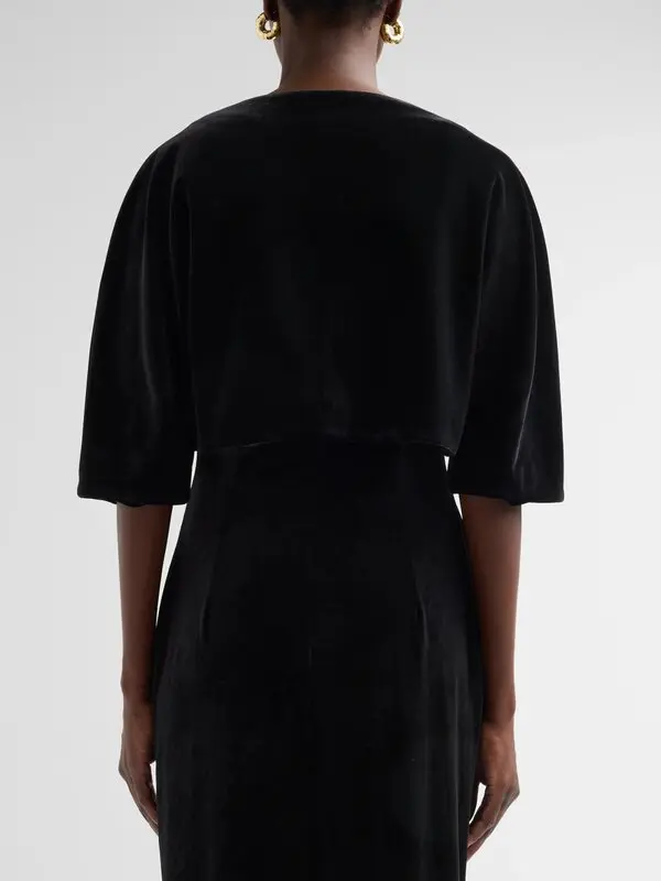 Rickie Freeman For Teri Jon Velvet Bolero Jacket