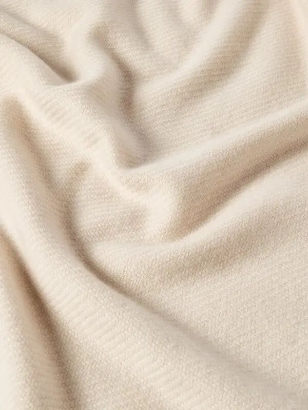 Brunello Cucinelli Cashmere Diagonal Scarf - Sand
