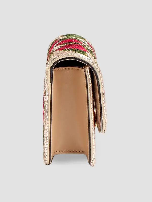 Valentino Garavani Vain Embroidered Shoulder Clutch