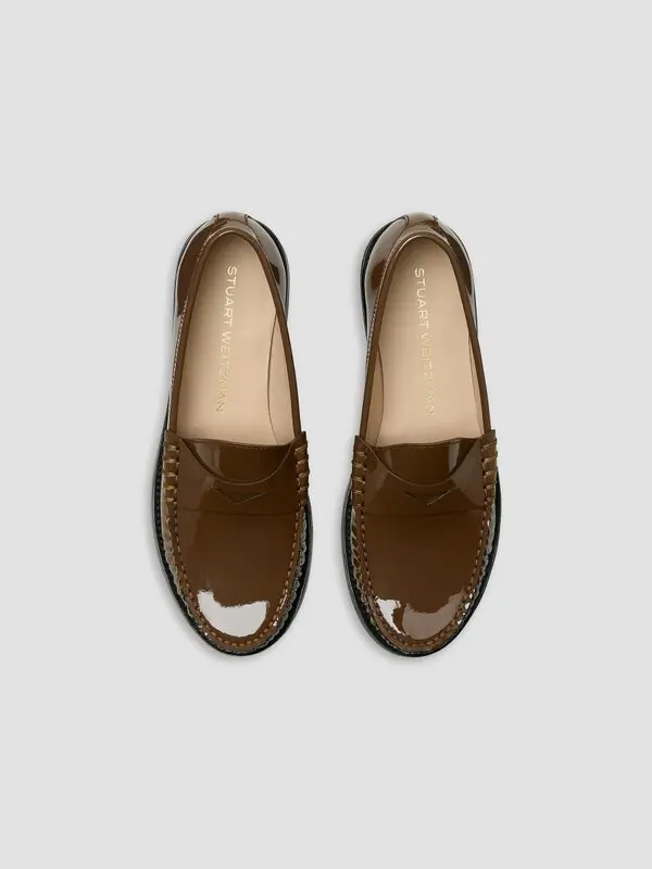 STUART WEITZMAN Lottie Patent Leather Loafers