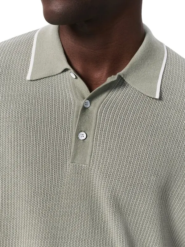 Rag & Bone Harvey Knit Polo Shirt