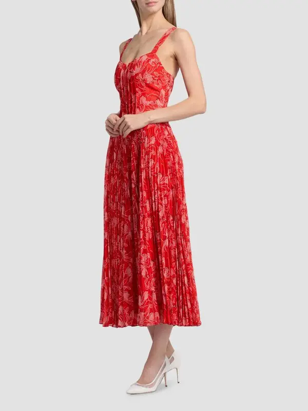 Cinq À Sept Pascual Botanical Floral Midi-dress
