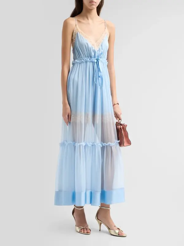 Ulla Johnson Imogen Lace-trimmed Silk Maxi Slipdress