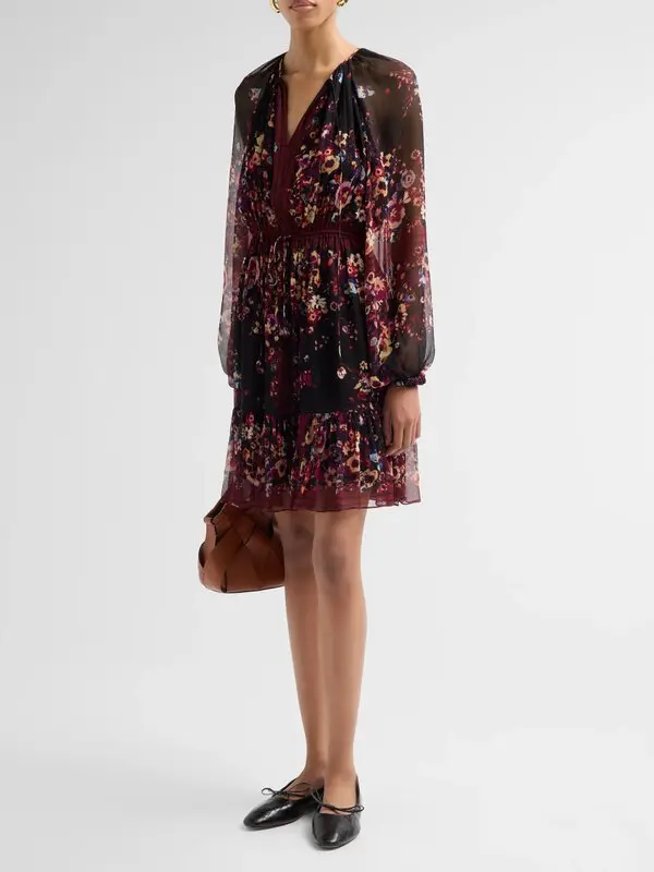 Ulla Johnson Mariselle Floral Silk Mini Dress