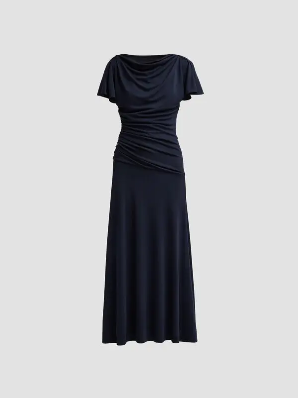 Cinq À Sept Avielle Draped Midi Dress