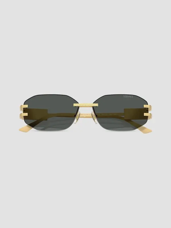 Versace 58mm Oval Sunglasses