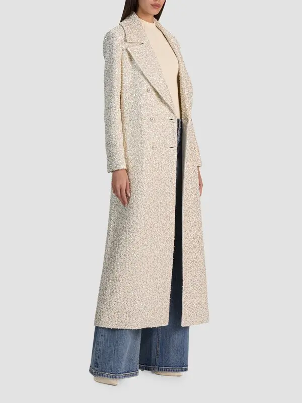 Alice + Olivia Nicholas Embellished Double-breasted Coat