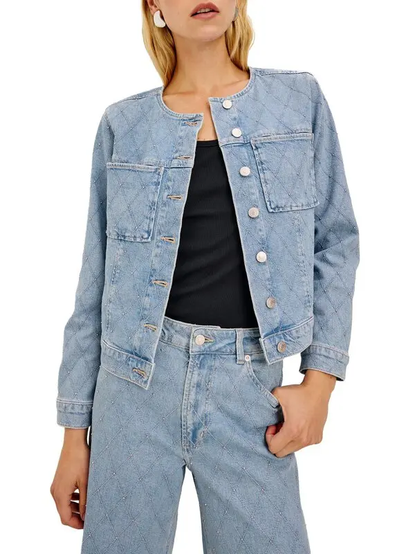 Rails Lido Washed Denim Crop Jacket