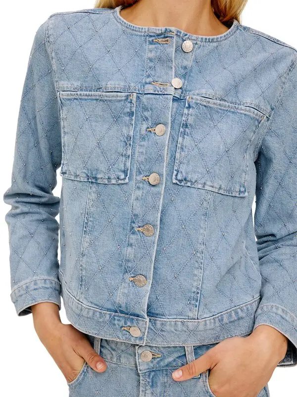 Rails Lido Washed Denim Crop Jacket