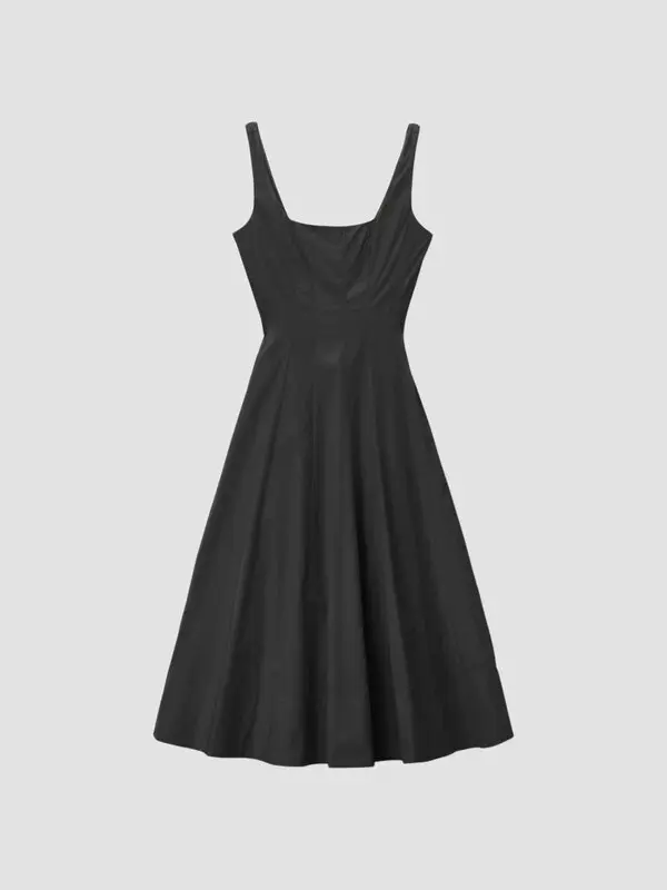 Staud Wells Midi Dress - Black