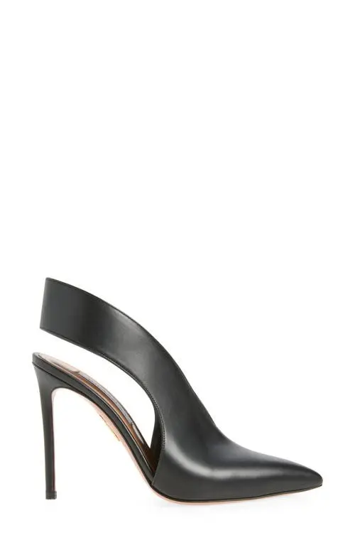AQUAZZURA Heart Stopper Pointed Toe Slingback Sandal