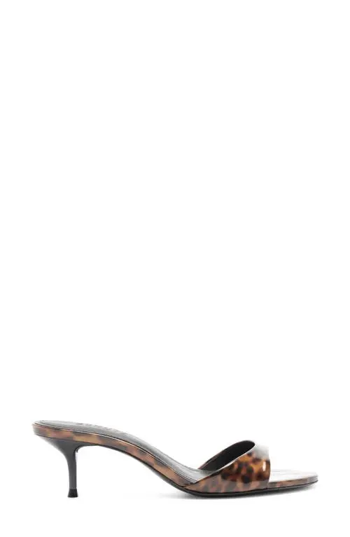Schutz Sally Leather Peep Toe Sandal - Brown