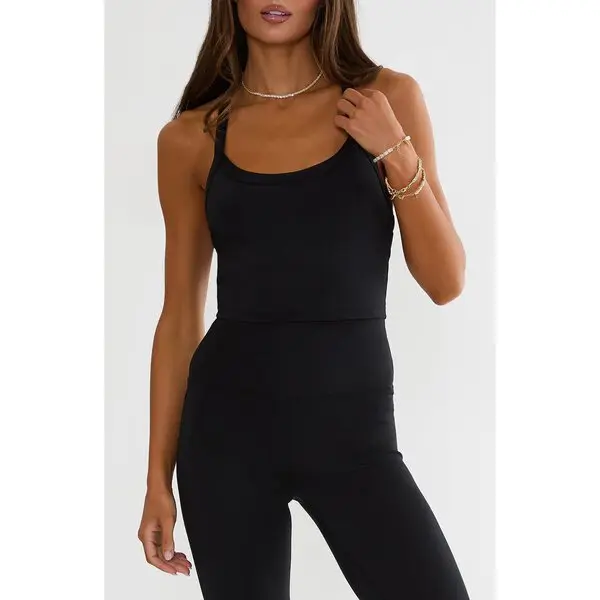 Beach Riot Jovie Tank - Black Glitz