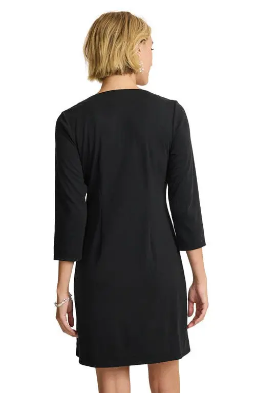 Tommy Bahama Darcy Jeweled Shift Dress - Black