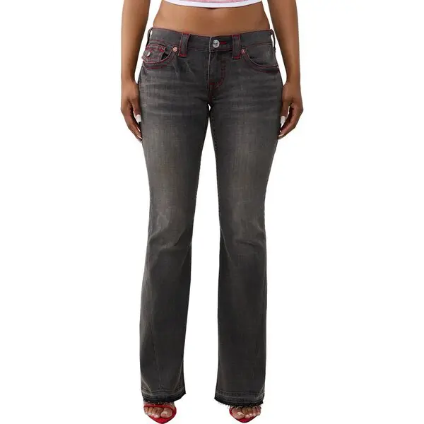 True Religion Joey Low Rise Flare Jeans - Compass Trail
