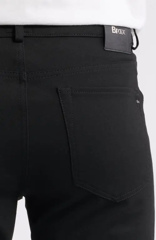 BRAX Chuck Modern Fit Five-pocket Jersey Pants - Black