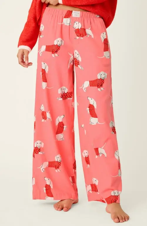 PJ Salvage Flannel Pajama Pants - Conch Shell