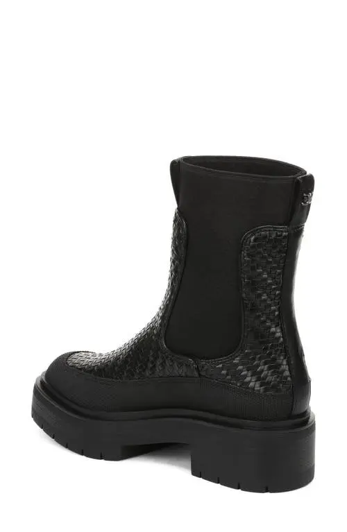 Sam Edelman Linn Weave Chelsea Boot - Black