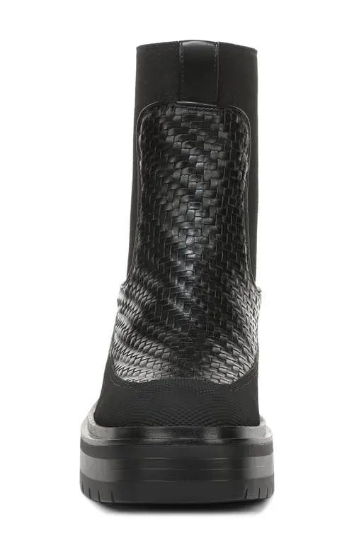 Sam Edelman Linn Weave Chelsea Boot - Black