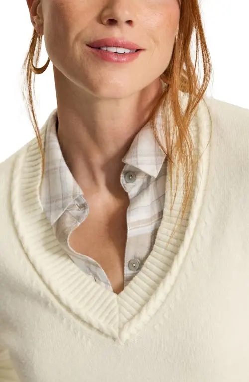 Tommy Bahama Cloud Bay V-neck Sweater - Coconut