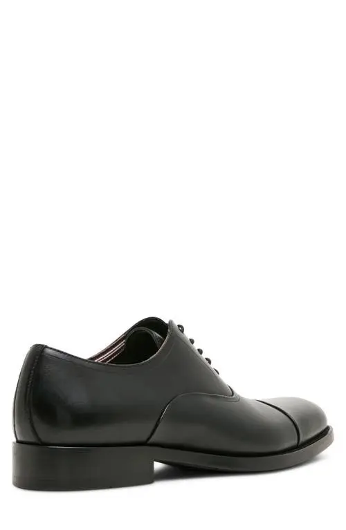 Steve Madden Hallifax Leather Cap Toe Oxford - Black Leather