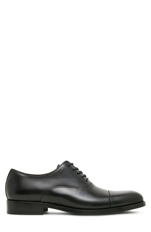 Steve Madden Hallifax Leather Cap Toe Oxford - Black Leather