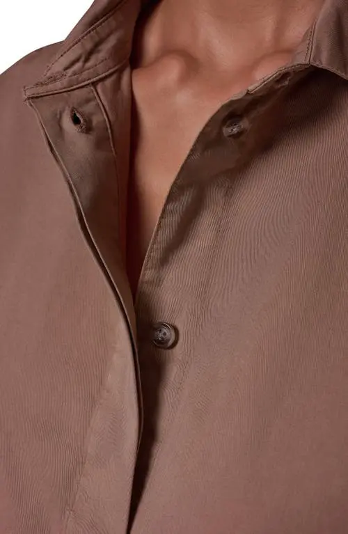 Donna Karan New York The Bali Cotton Denim Shirt - Camel