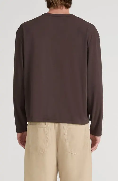 FRAME Long Sleeve Cotton Henley