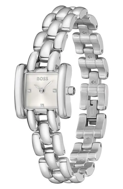 Hugo Violet Bracelet Watch - Silver White