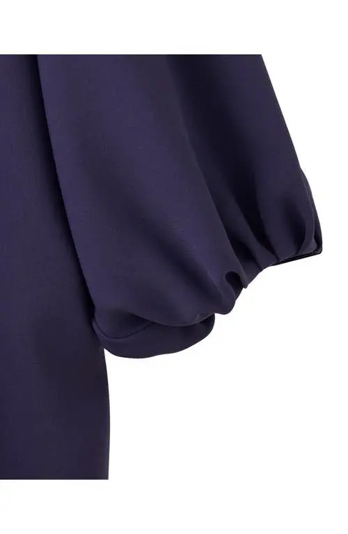 Mango Collar One-shoulder Maxi Dress - Blue