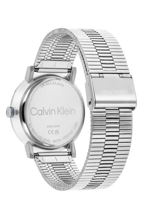 Calvin Klein Real Mesh Strap Watch - Navy