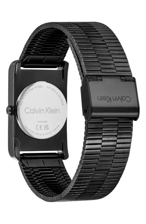 Calvin Klein Dapper Quartz Mesh Strap Watch - Black