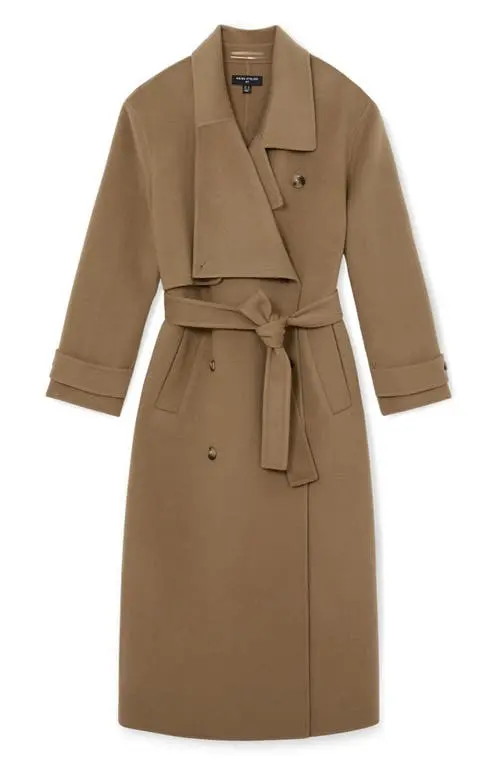 REISS Arlo Double Breasted Wool Blend Coat