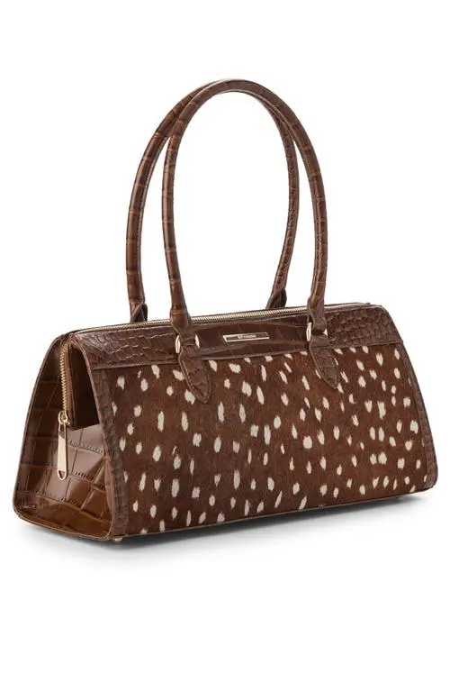 Brahmin Sophia Croc Embossed Leather Satchel