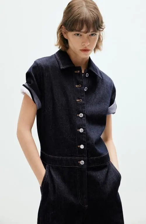 Mango Denim Jumpsuit