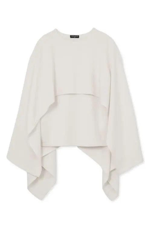 REISS Harly Wool & Cashmere Cape Top