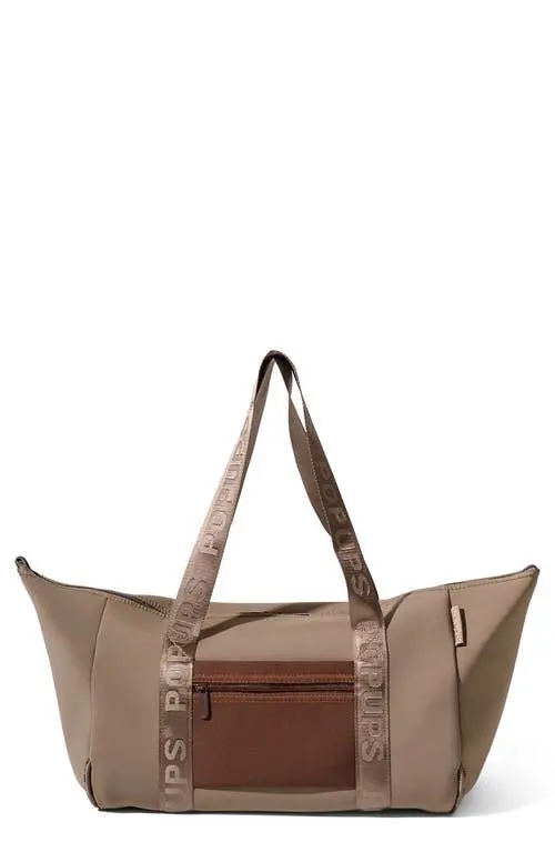 POP UPS BRAND Xl Zipper Neoprene Tote - Mocha