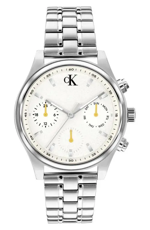 Calvin Klein Modern Vintage Quartz Bracelet Watch - Eggshell