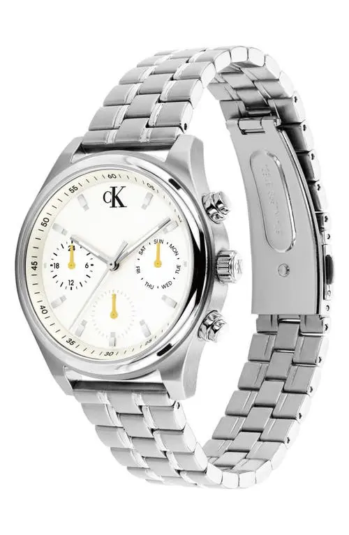 Calvin Klein Modern Vintage Quartz Bracelet Watch - Eggshell