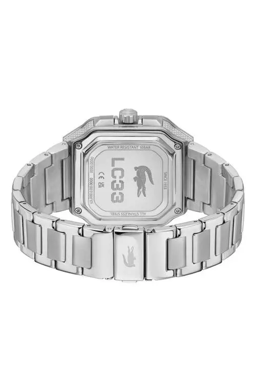 Lacoste Lc33 Square Bracelet Watch - Silver