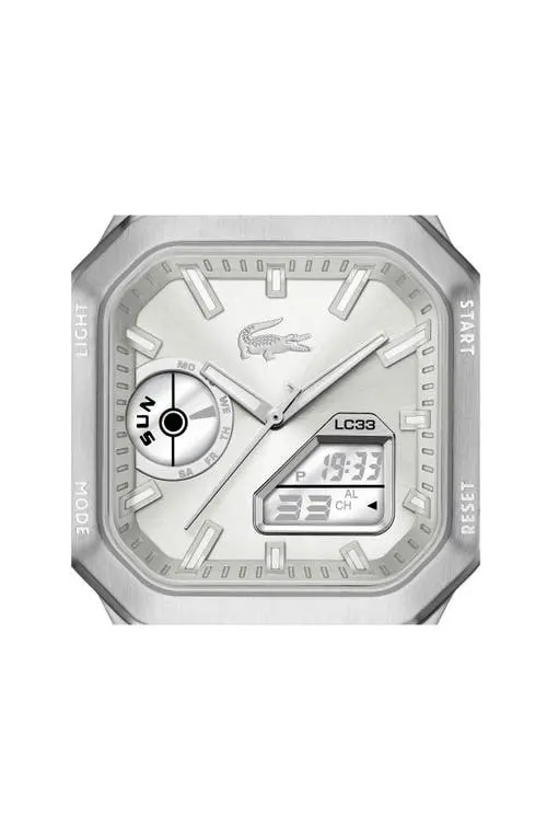 Lacoste Lc33 Square Bracelet Watch - Silver
