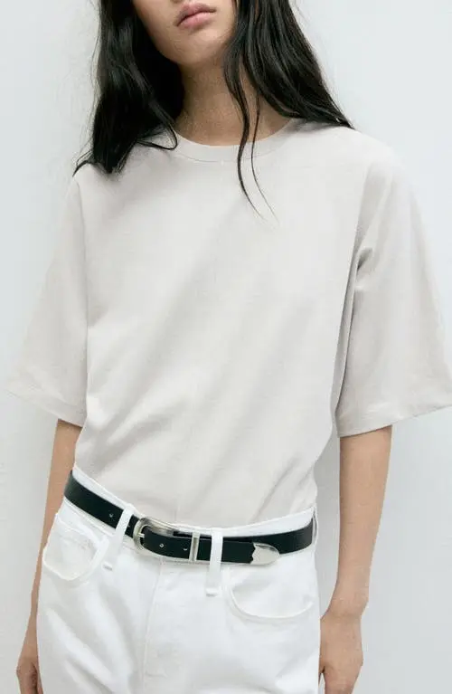 Mango Oversize T-shirt - Grey