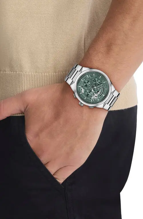 Calvin Klein Distinguish Skeleton Quartz Bracelet Watch - Teal