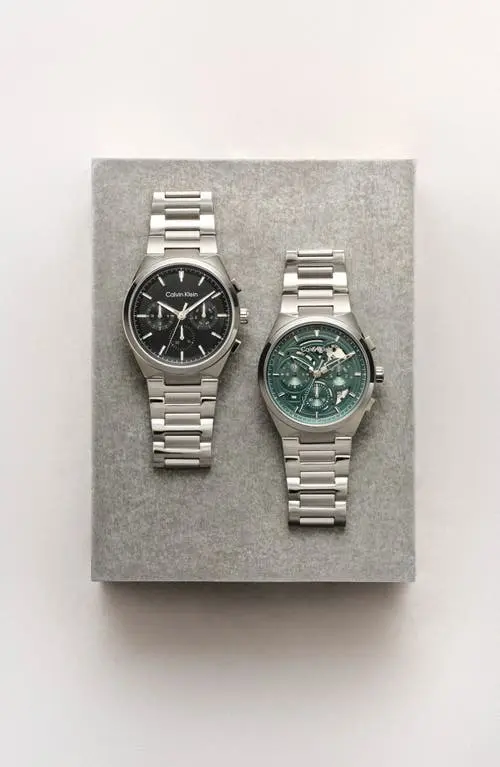 Calvin Klein Distinguish Skeleton Quartz Bracelet Watch - Teal