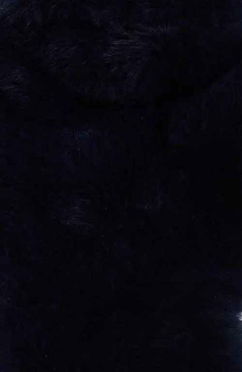 Rag & Bone Rae Faux Fur Mittens - Navy